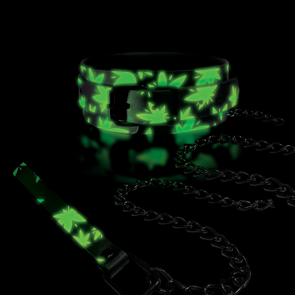 Stoner Vibes, Chronic Collection, Glow In The Dark, Collar & Leash – THES